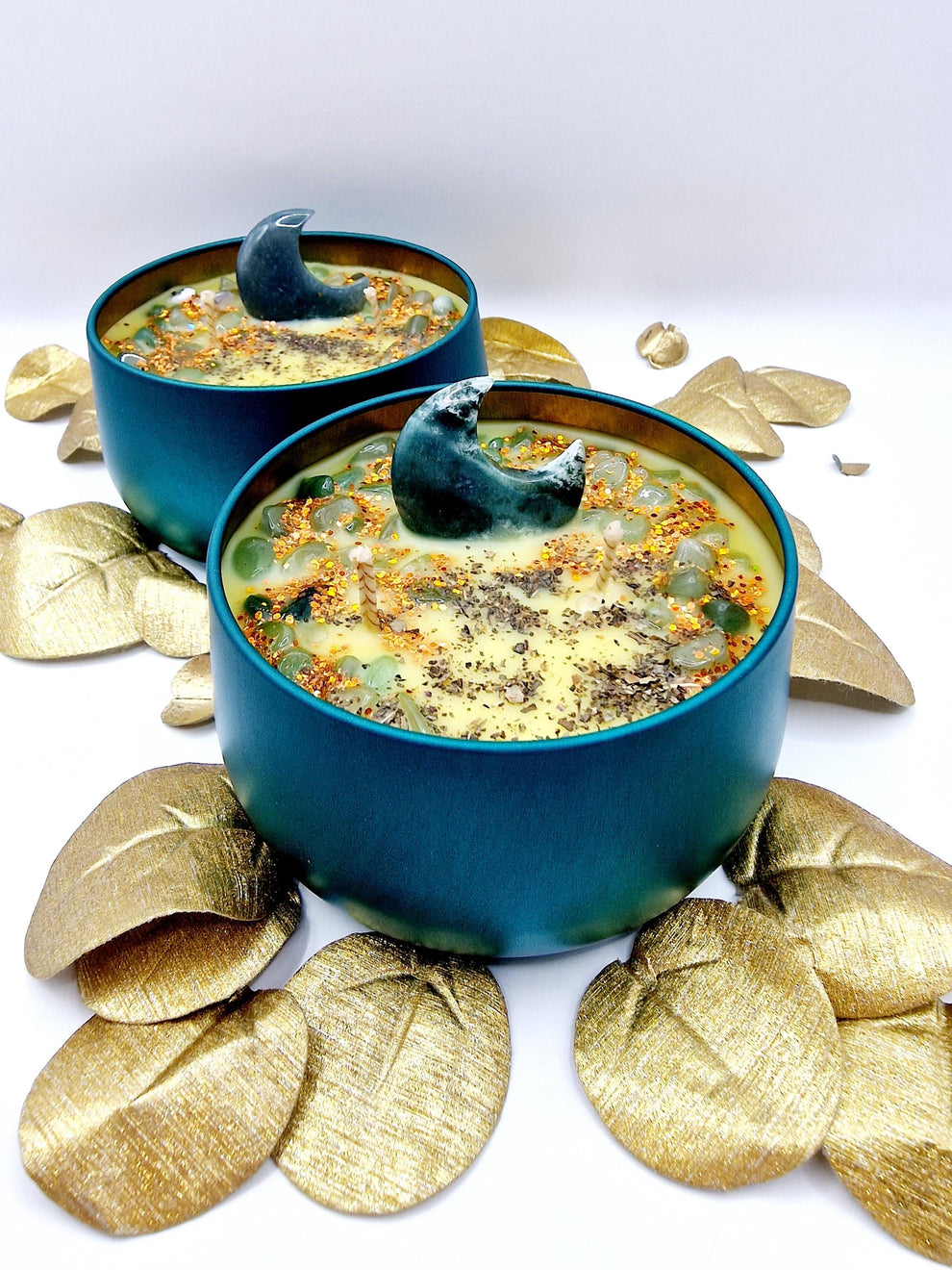 Lunar Enchantment of WEALTH Candle – Blue Moon Apothecary
